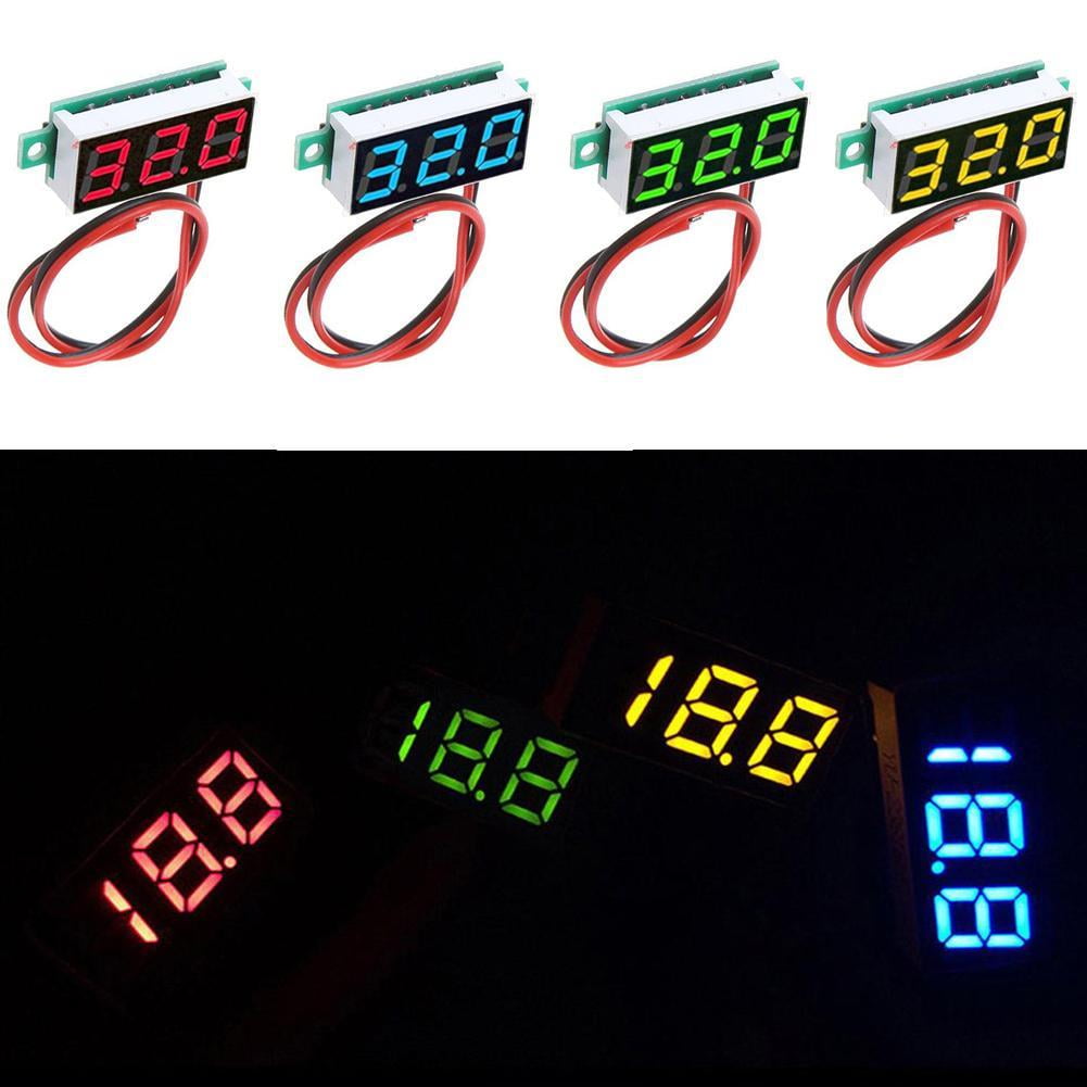 HPDL Display LED Digital Voltmeter Voltage Tester Meter Mini Red Yellow ...