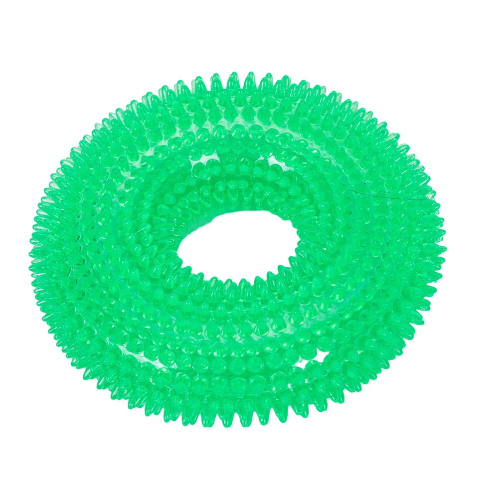HPDL Dog Puppy Soft TPR Chew Toys Teething Pet Bite Dental Gum Circle ...