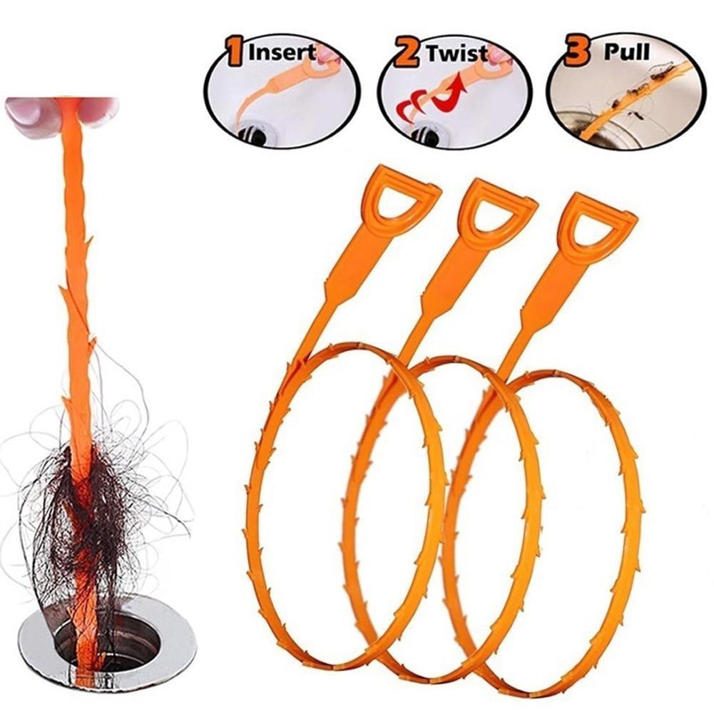 Clerance! Drain Dredge Sewer Cleaner DIY Hair Removal Tool Bathroom ...