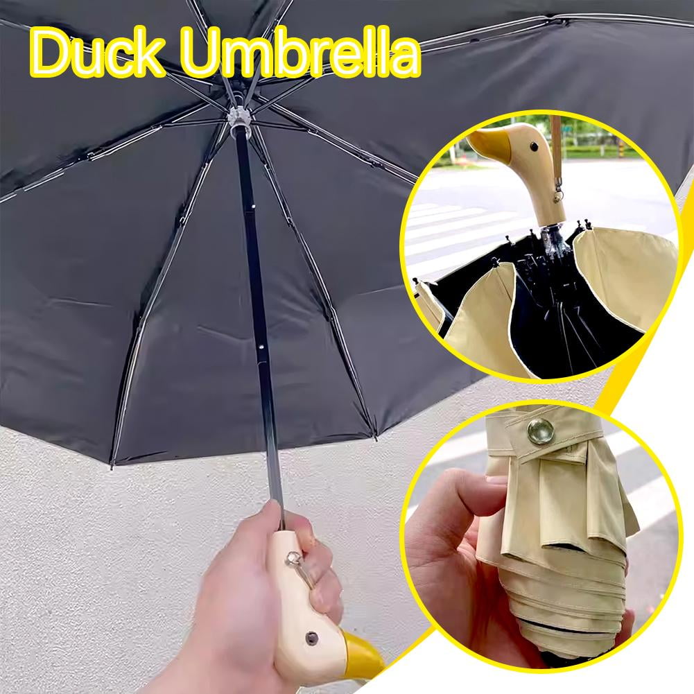 HPDL Duck Umbrella Compact Travel Umbrella Cute Design Duck Head ...