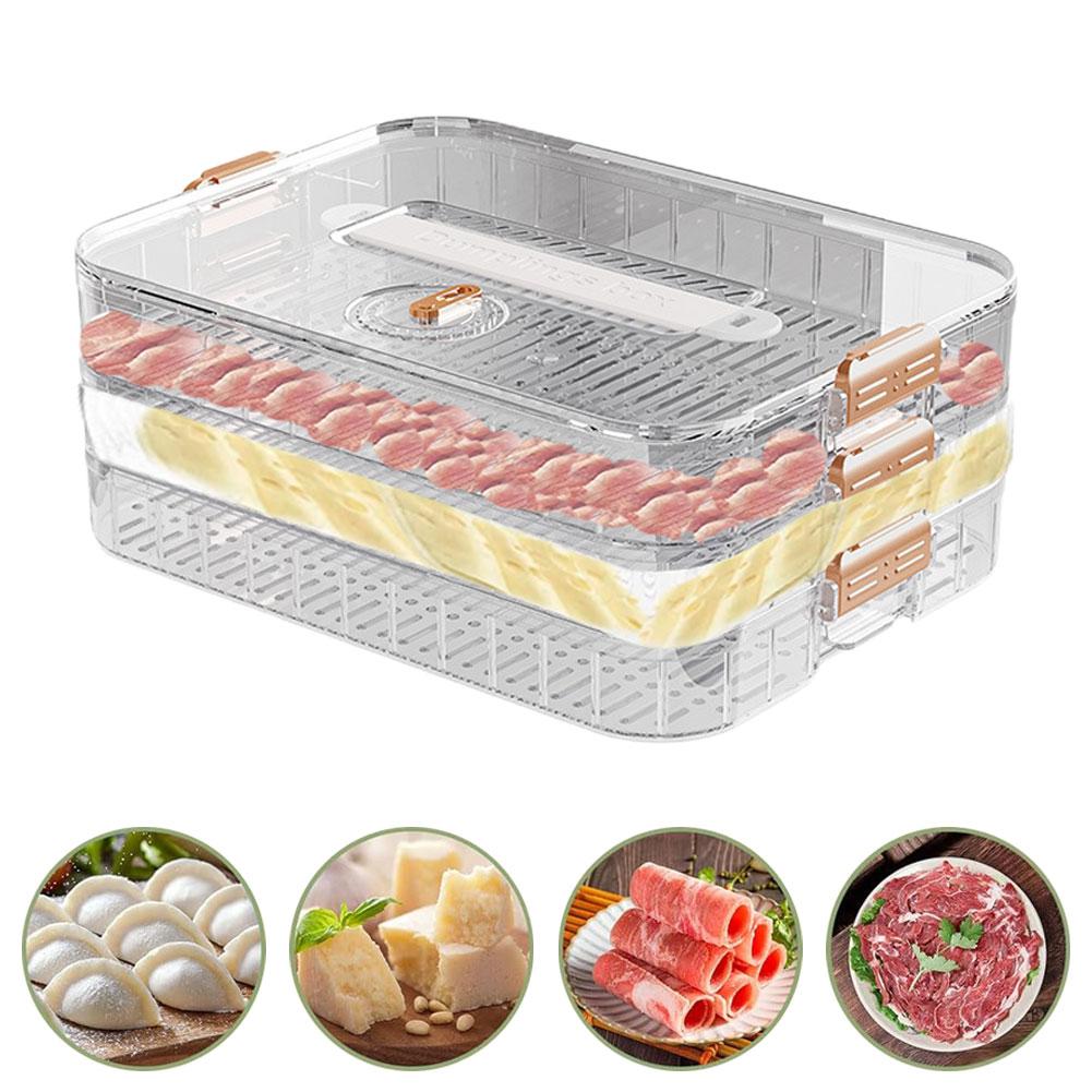 HPDL Dumpling Box 123Layers Food Storage Containers With Lid Food ...