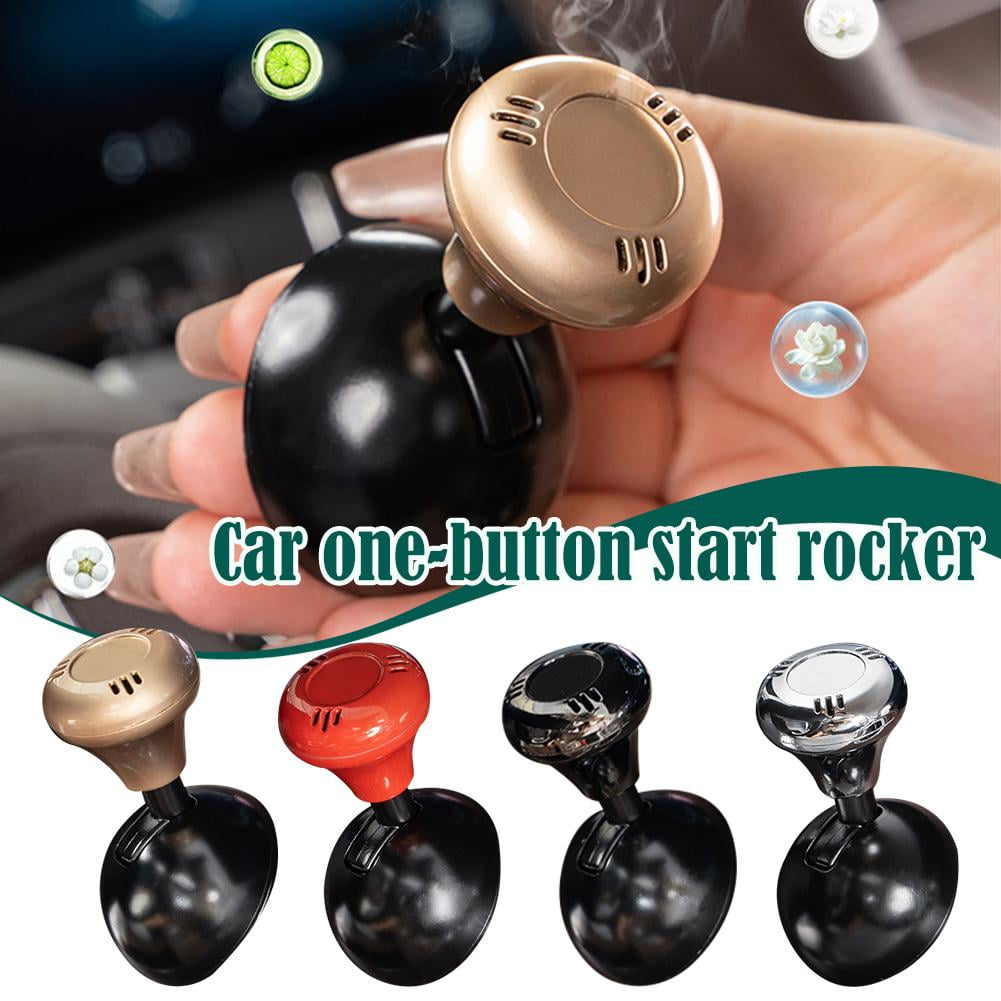 HPDL Elegant black car one-button start rocker small red head engine ...