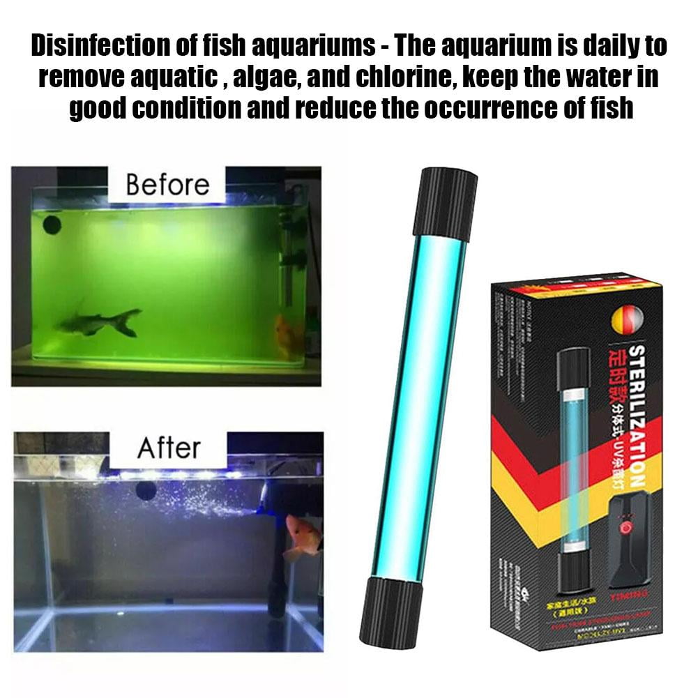 HPDL Fish Tank UV Sterilization Lamp Aquarium Ultraviolet Submersible ...