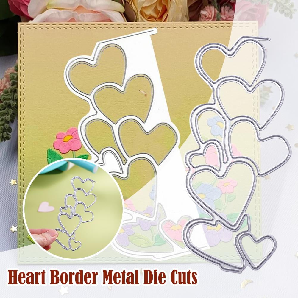 HPDL Heart Border Edge Frame Metal Stencil DIY Scrapbook Album ...