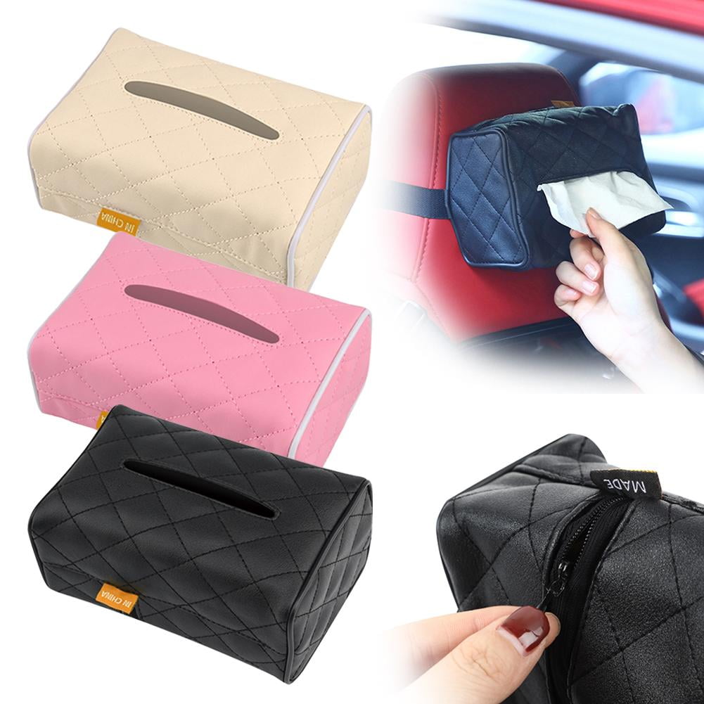 HPDL Home Car Tissue Box Cover Napkin Paper Holder Case Leather Storage ...