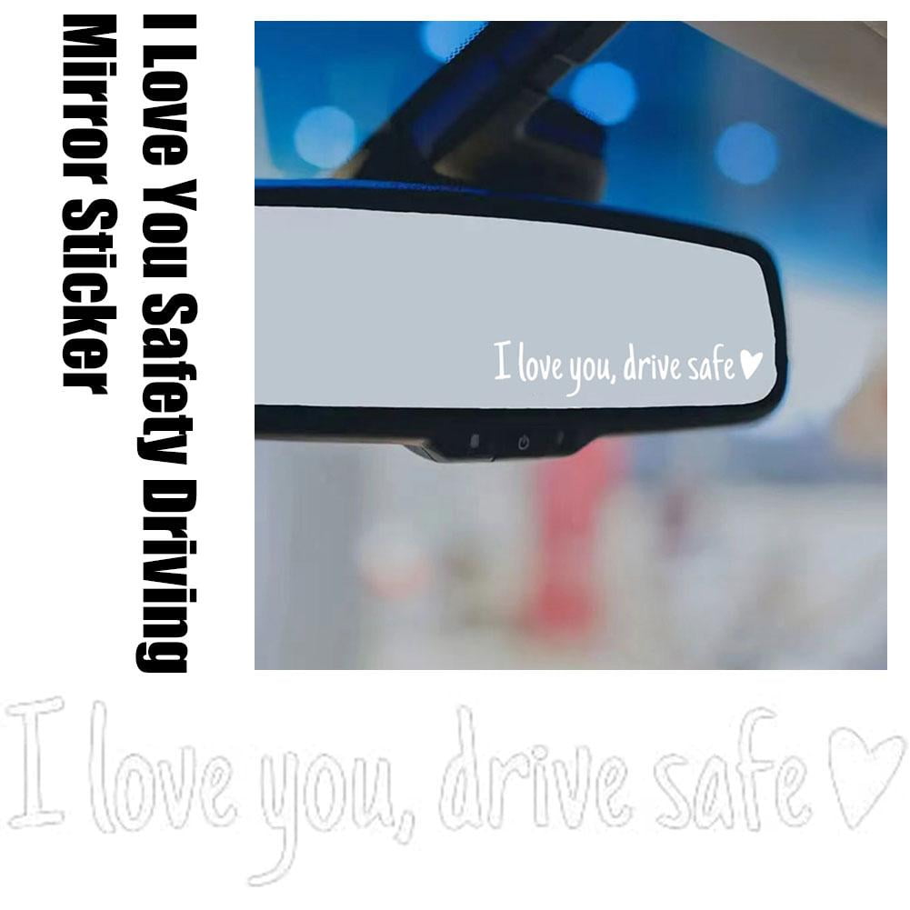 HPDL I Love You Drive Safe Heart Mirror Decal Sticker Vinyl Truck ...