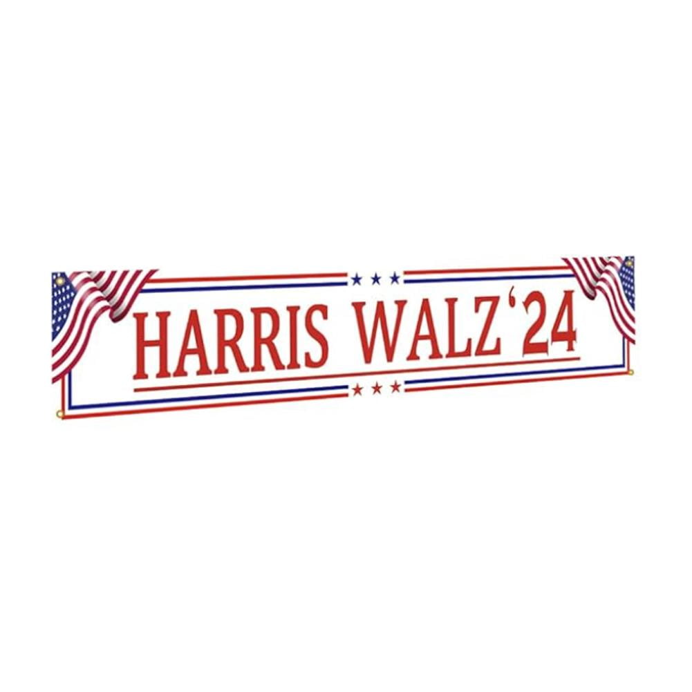 HPDL Kamala Harris Walz 2024 Hanging Long Flag Harris Waltz 2024 Yard ...