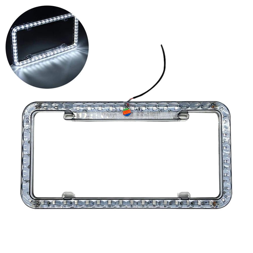 HPDL White Spot LED License Plate Frame LED Light US Specification ...