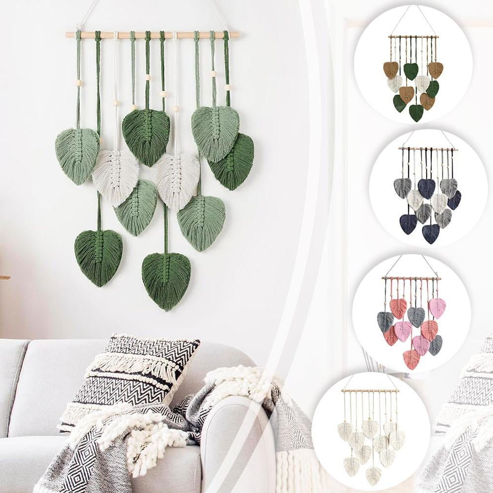 HPDL Macrame Wall Hanging Woven Tapestry Decor Boho Wall Leaf Wall Art Decor Handmad - Walmart.com