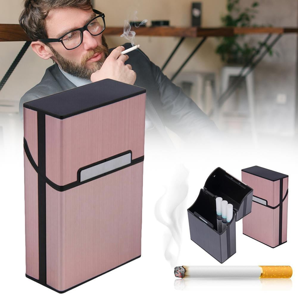 HPDL Metal Cigarette Case Aluminum Tobacco Holder Storage Box Container ...