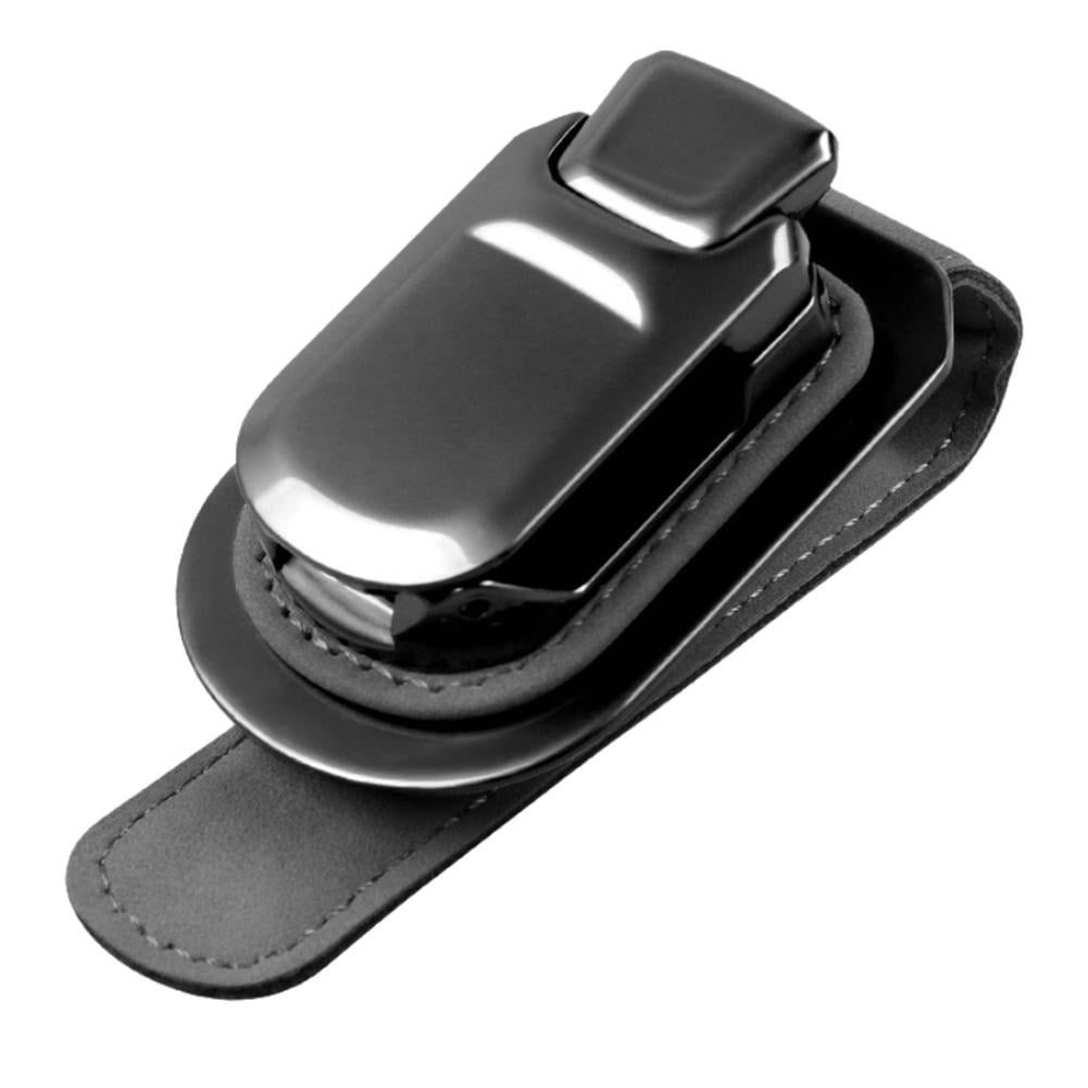 Hpdl Metal Leather Clip Glasses Holder Easy Storage In Car Used In The Sun Viso