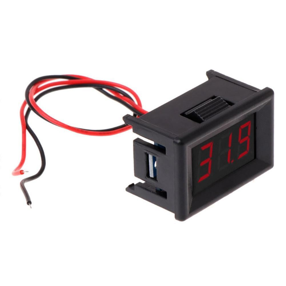 HPDL Mini DC45V30V LED Panel Volt Voltage Meter Digital Display Wires 2 ...