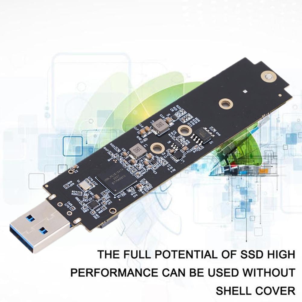 HPDL NVMe to USB Adapter, M.2 SSD to USB 3.1 Type A Card, Key PCIe Hard ...