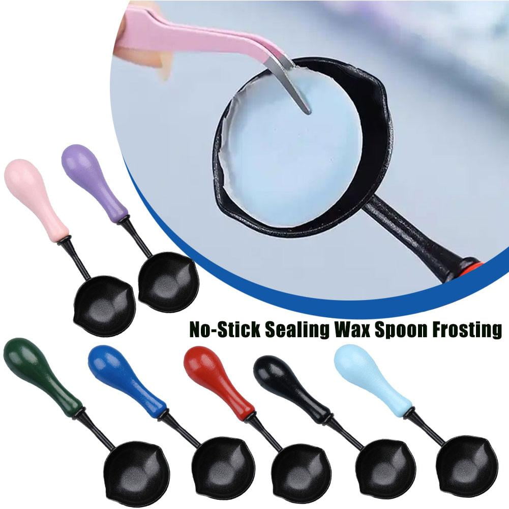 HPDL NoStick Sealing Wax Spoon Frosting With Wood Handle Clean Easy EW ...