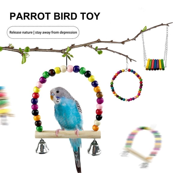 BESTSKY Parakeet toys,Small Bird Foraging Cage Toys for Parakeets ...