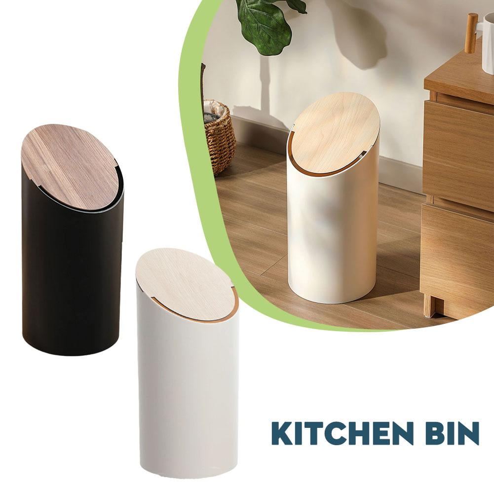 HPDL Plastic Round Trash Can with Lid 6 L Deodorizing Airtight For ...