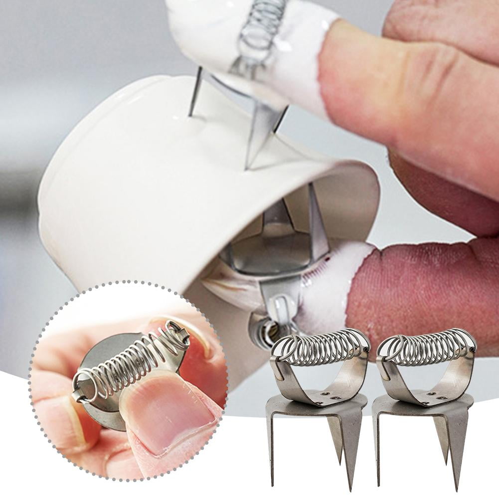 Hpdl Pottery Glaze Tools Fingertip Dip Glaze Clip Stainless Steel Glaze Clip Diy