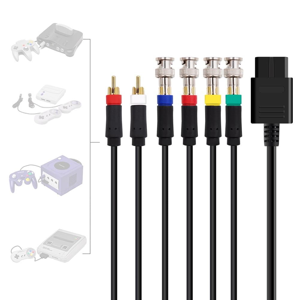 HPDL RGB/RGBS Composite Cable for N64 64 NGC/N64/SNES Video Consoles сд ...
