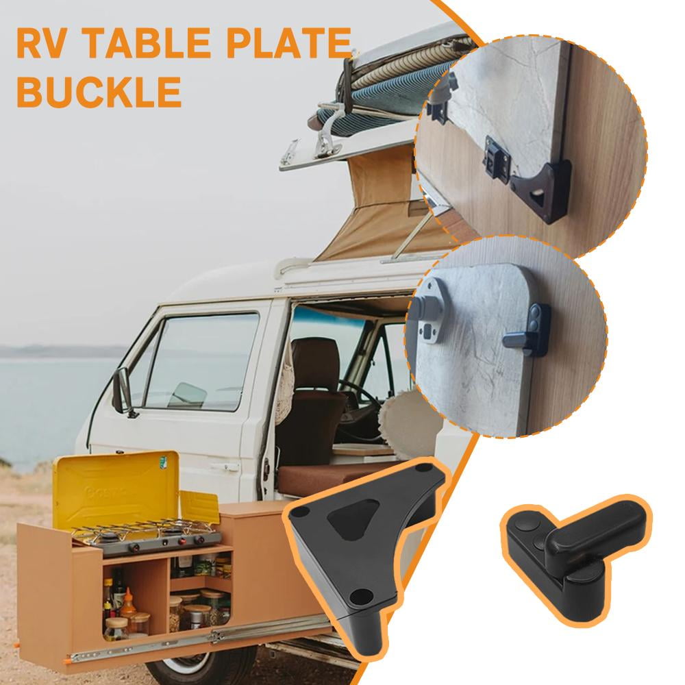 HPDL RV Table Board Buckles Trailer Foldable Outdoor Table Cabinet ...