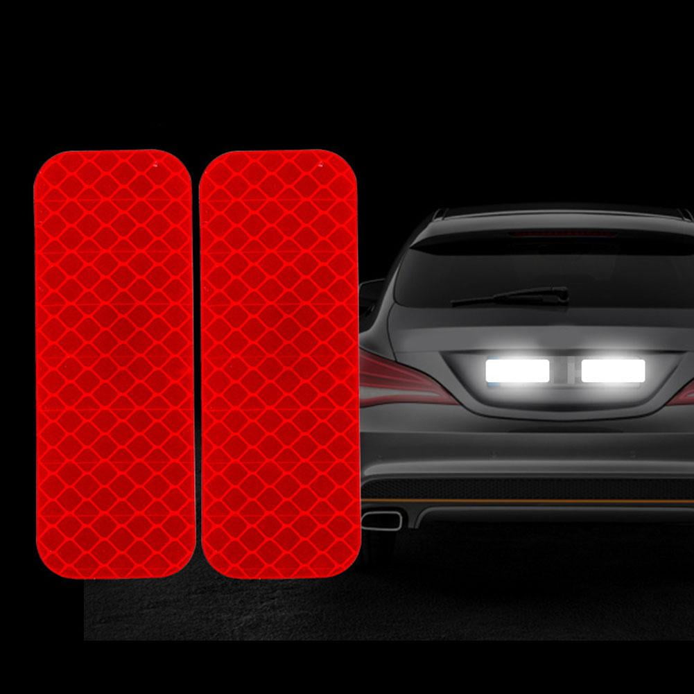 HPDL (Rectangular) red reflective stickers car stickers luminous car ...