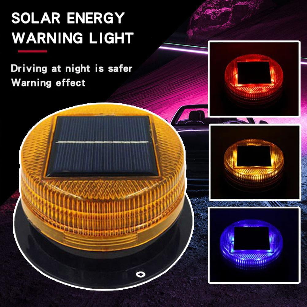 HPDL Red and blue flash alternately solar warning flashing light led ...