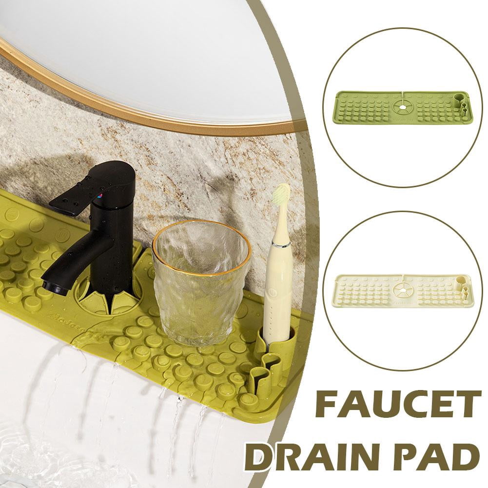 HPDL Silicone Faucet Drain Pad Drip Catcher Tray Kitchen Sink Faucet ...