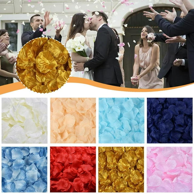 HPDL Silk Rose Petals Artificial Petals Wedding Aisle Tos Petals Flower ...