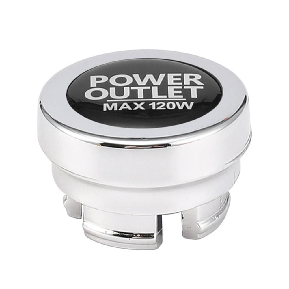 HPDL Silver-plated car cigarette lighter dust plug safety protection cover socket jack head anti ...