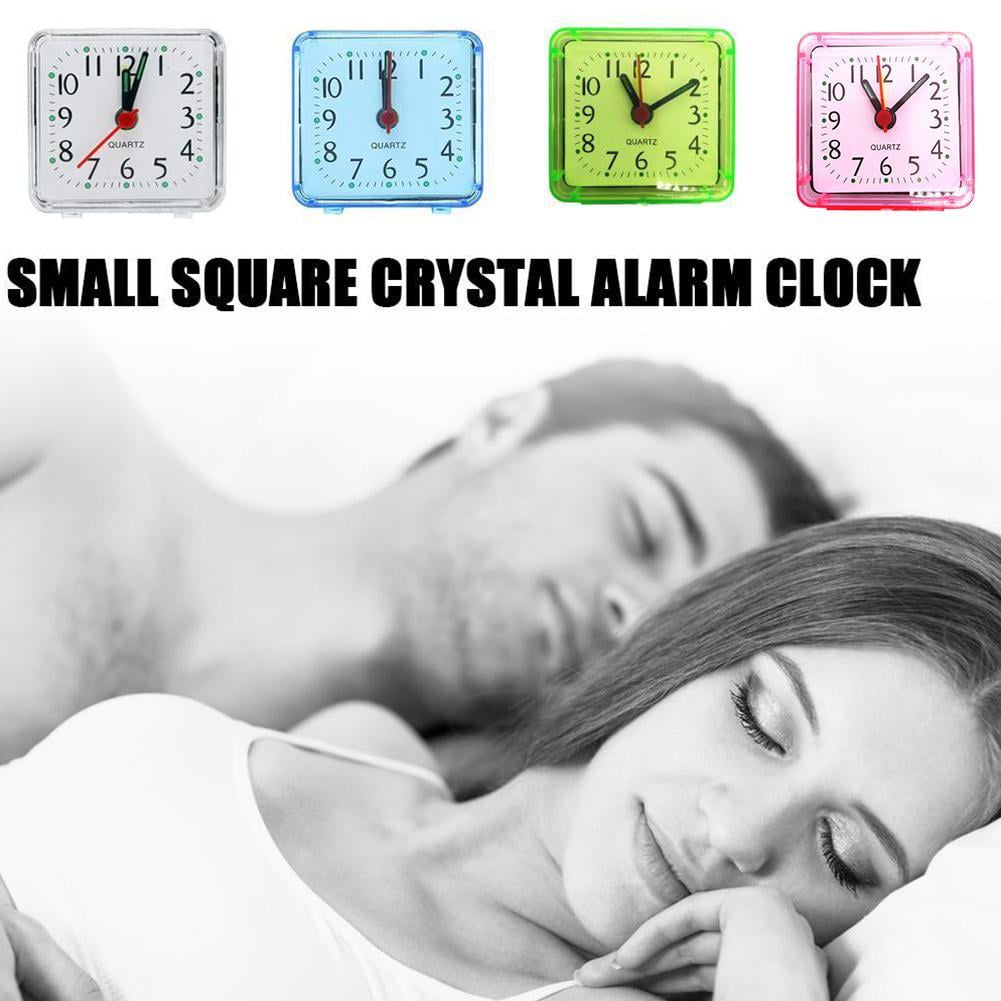 Clerance! Small Alarm Clocks Beep Travel Office Square Quartz FAST ...
