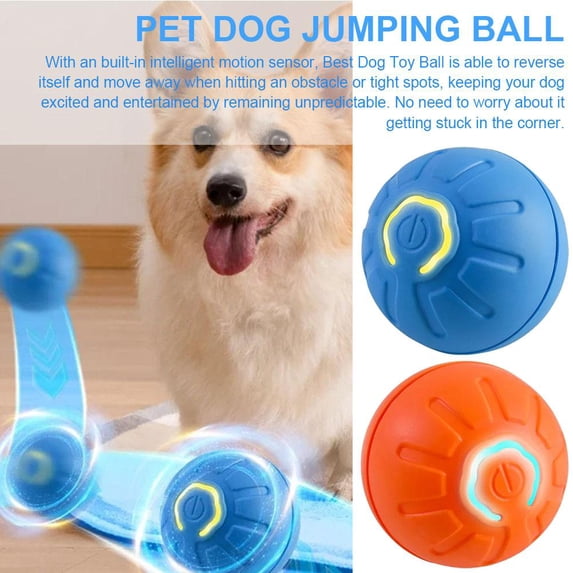 HPDL Smart Dog Puppy Bouncing Toy Ball Electronic Interactive Pet Toy ...