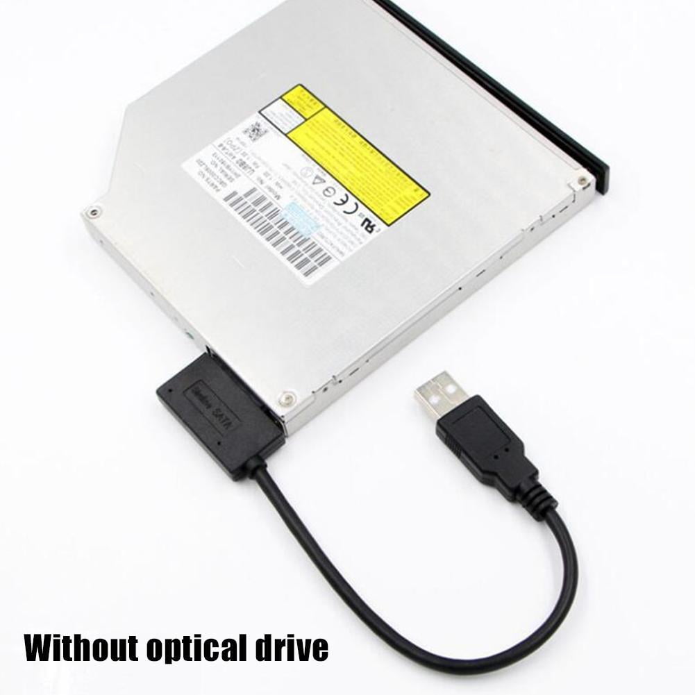 HPDL USB 2.0 to Slimline SATA 7+6 13pin Laptop DVD Optical ...new ...