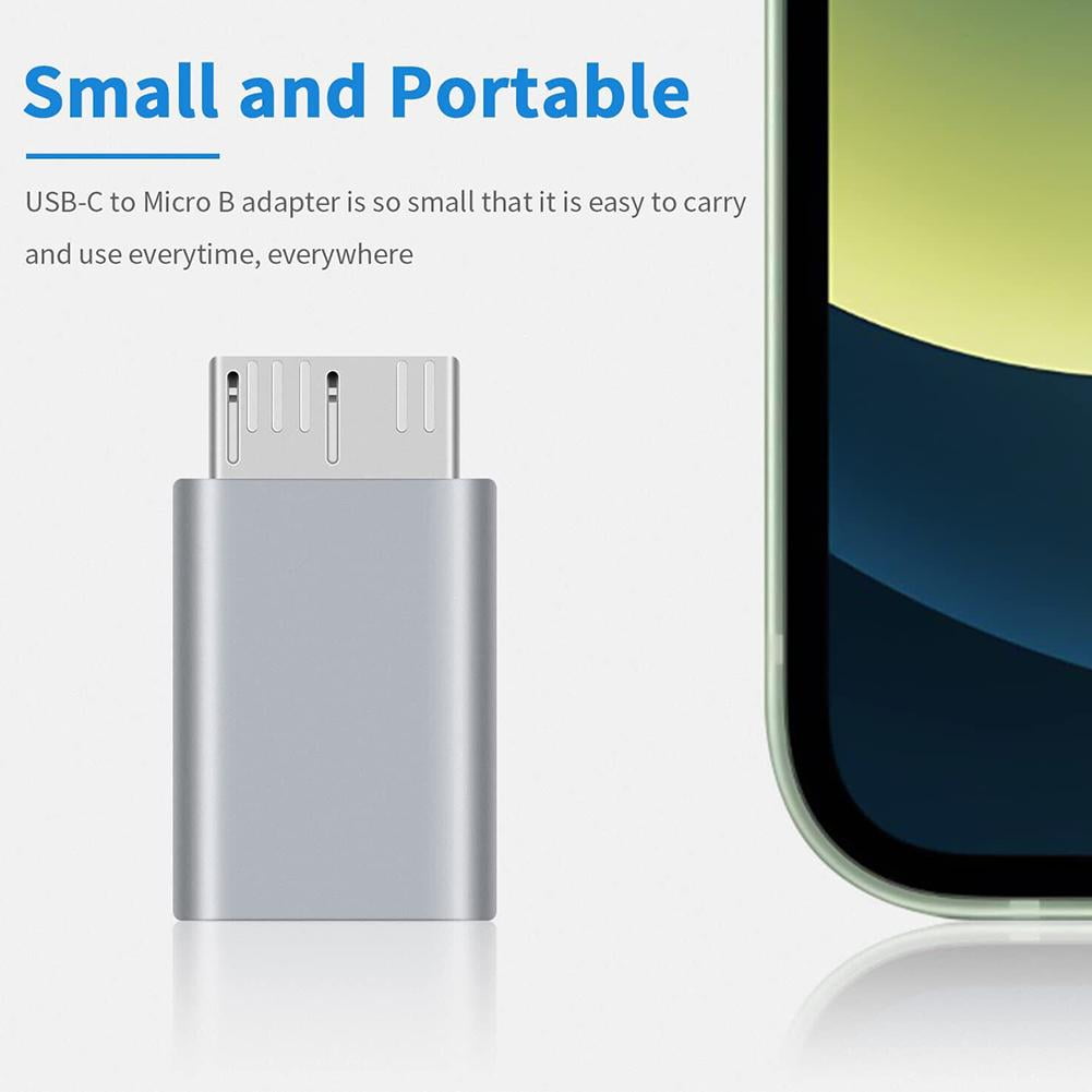 HPDL USB Type C 3.1 Female to USB 3.0 Micro B Male Data Connect Sync ...