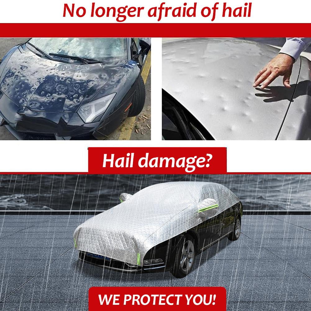 HPDL Universal 4Season Car Half Cover with Sunshade Waterproof Aluminum ...