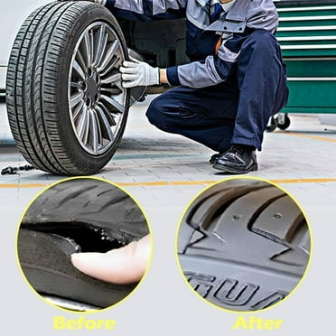 Black Tire Repair Glue,Rubber Strong Adhesive Bonding for Sidewall Gash ...