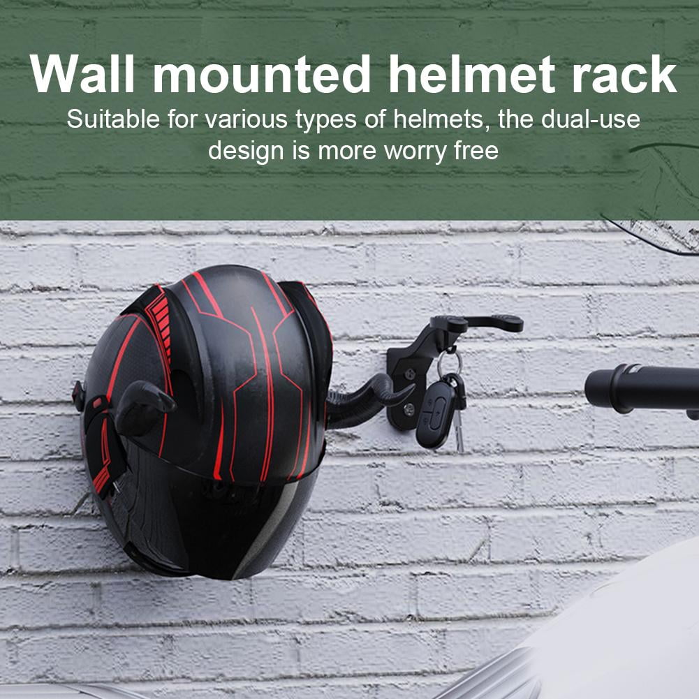 HPDL Wall Mount Motorcycle Bike ATV Helmet Hook Holder Hanger Rack Deco ...
