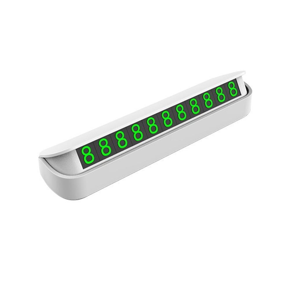 HPDL White boxed luminous temporary parking sign car sun protection ...