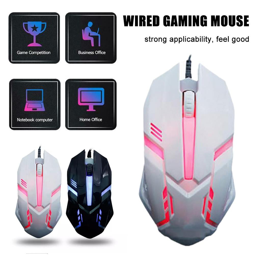 HPDL Wired Gaming Mouse Led Laptop Pc Computer Optical Mice Mouse Computer - Walmart.com