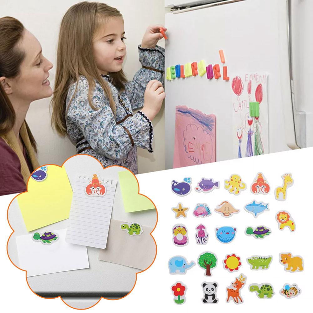 HPDL Wooden Magnetic Refrigerator Sticker Kids Magnetic Educational ...