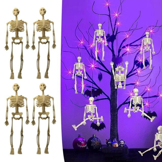 HPDL ZOUBAOQ 8 Pcs Halloween Mini Skeleton Figurine Decoration14CM Mini ...