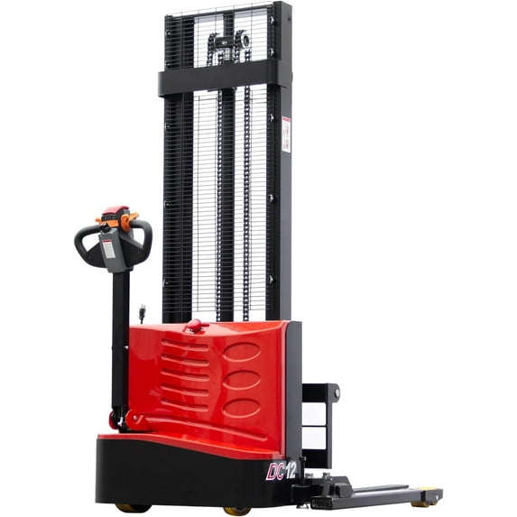 HPDMC 2640lbs Full Electric Pallet Stacker, 118" Lifting Height Wakie ...