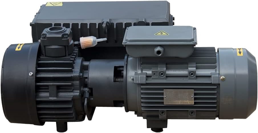 HPDMC 3HP Rotary Vane Vacuum Pump - 36.8 CFM, 220V/60Hz 1-Phase, Oil ...