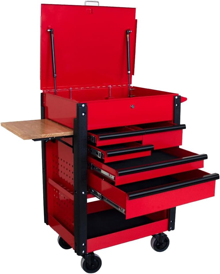 HPDMC 5-Drawer Rolling Tool Cart - Heavy Duty Mobile Tool Cabinet with ...