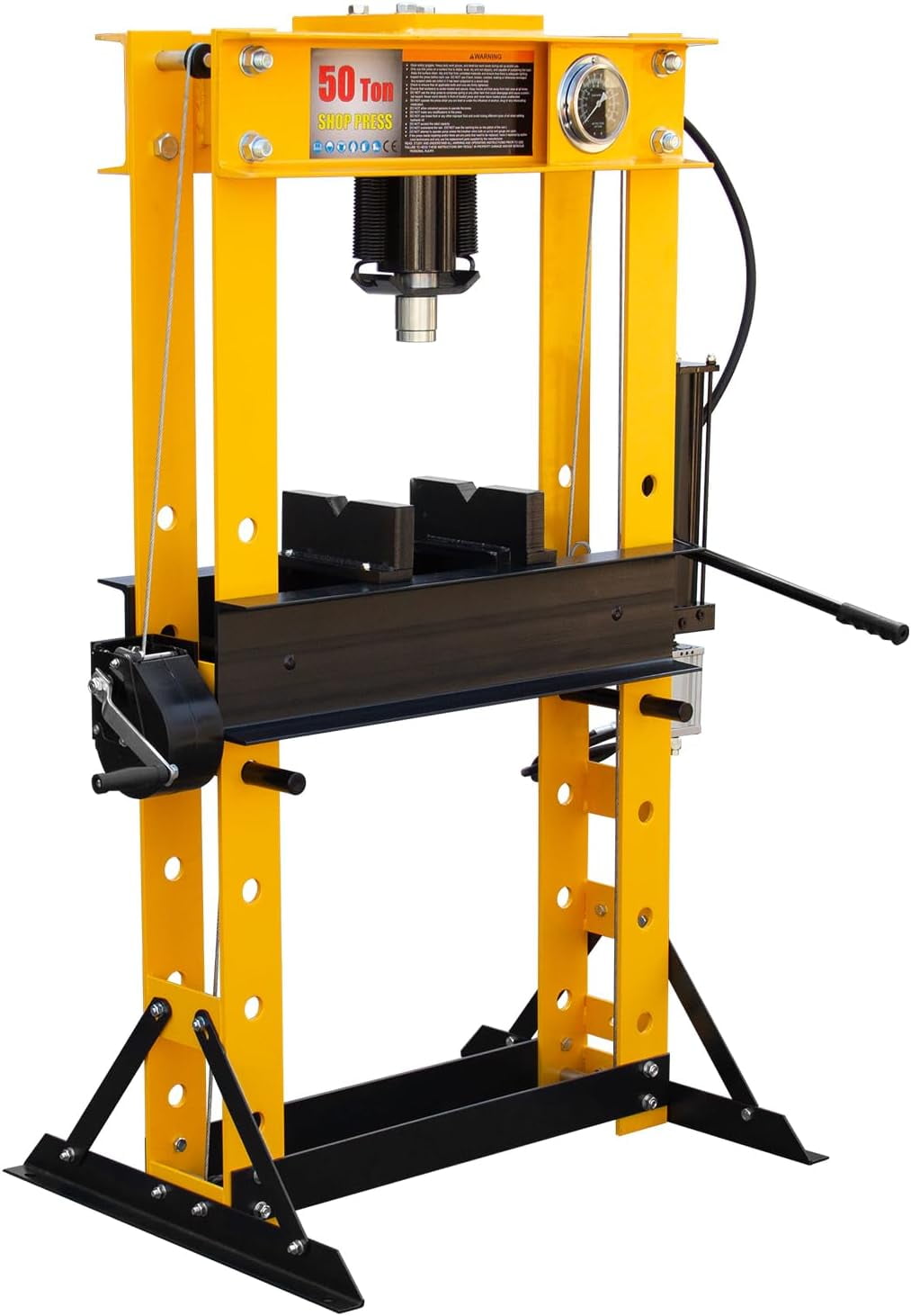 HPDMC 50T Hydralic Shop Press H-Frame Garage/Shop Floor Press with ...