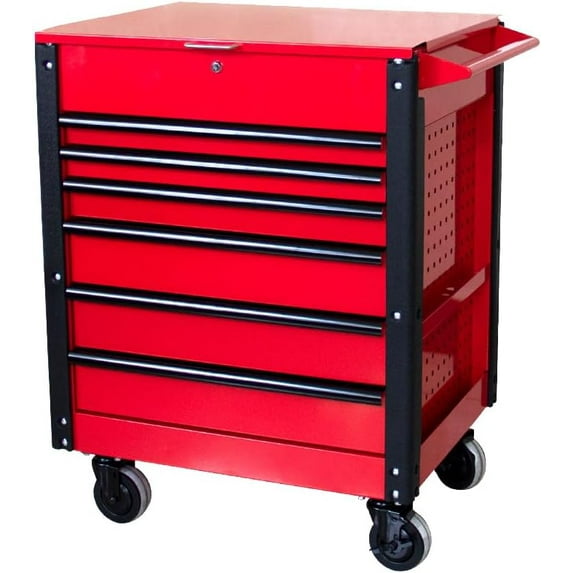 HPDMC 6-Drawer Rolling Tool Cart - Heavy Duty 1000 lbs Capacity Mobile ...