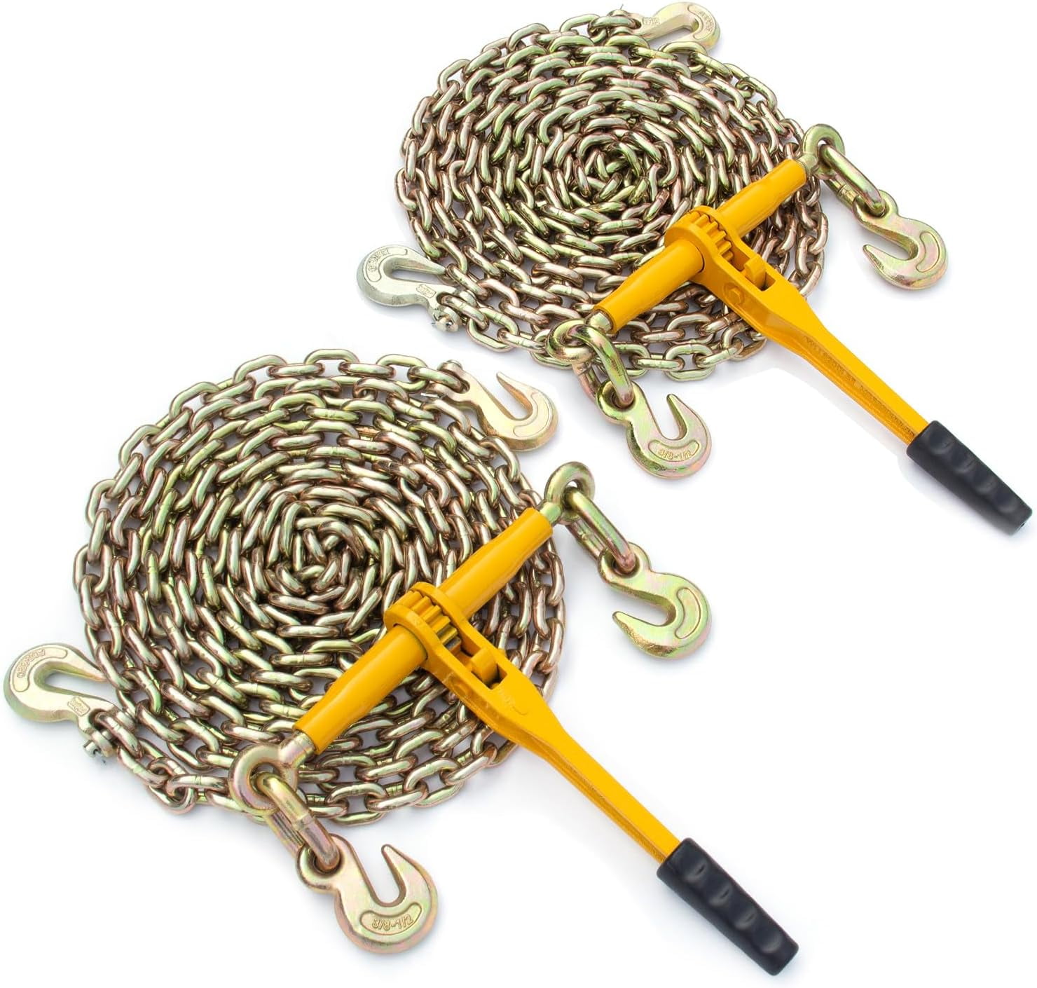 HPDMC Chain and Binder Kit - Set of 2, 3/8in x 20ft G80 Chains with ...