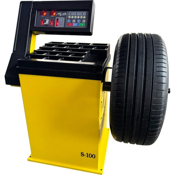 HPDMC Heavy-Duty Tire Balancer Machine - 110V/60HZ - 12'' to 24'' Rim ...