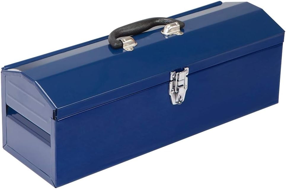 HPDMC Metal Tool Box - 19" Heavy Duty Steel Toolbox with Metal Latch ...