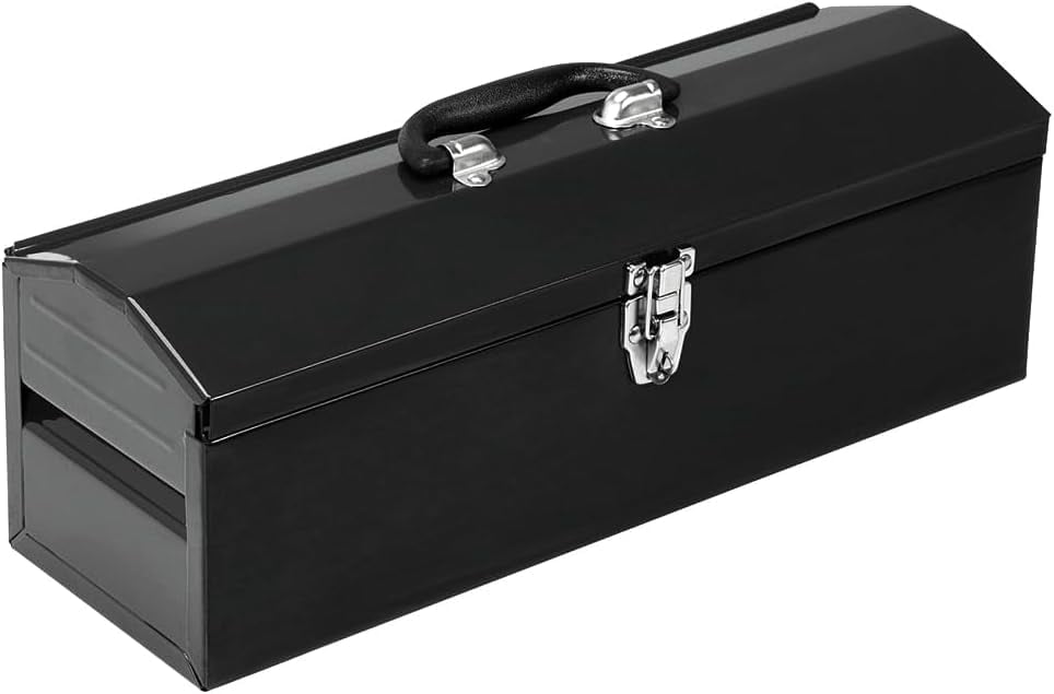 HPDMC Metal Tool Box - 19" Heavy Duty Steel Toolbox with Metal Latch ...