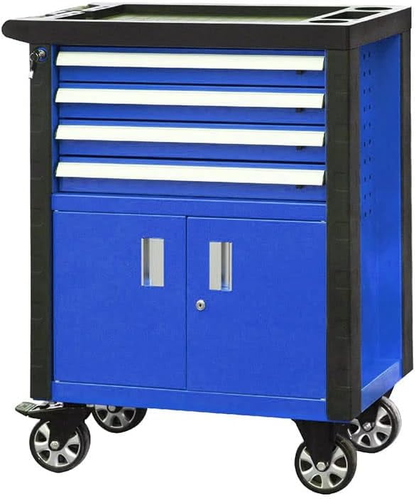 HPDMC Rolling Garage Workshop Tool Organizer - 4 Drawer Mobile Tool ...
