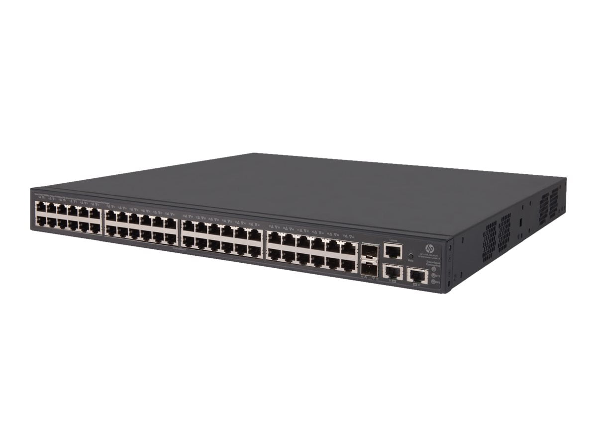 HPE 1950-48G-2SFP+-2XGT-PoE+ - Switch - L3 - managed - 48 x 10/100/1000 (PoE+) + 2 x 10 Gigabit ...